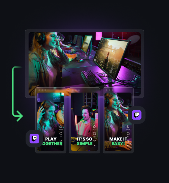 Turn Twitch Stream to Clips - Content Creation Tool - OpusClip